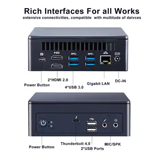 M2T NUC Mini PC Desktop Computer , - 万诺恩